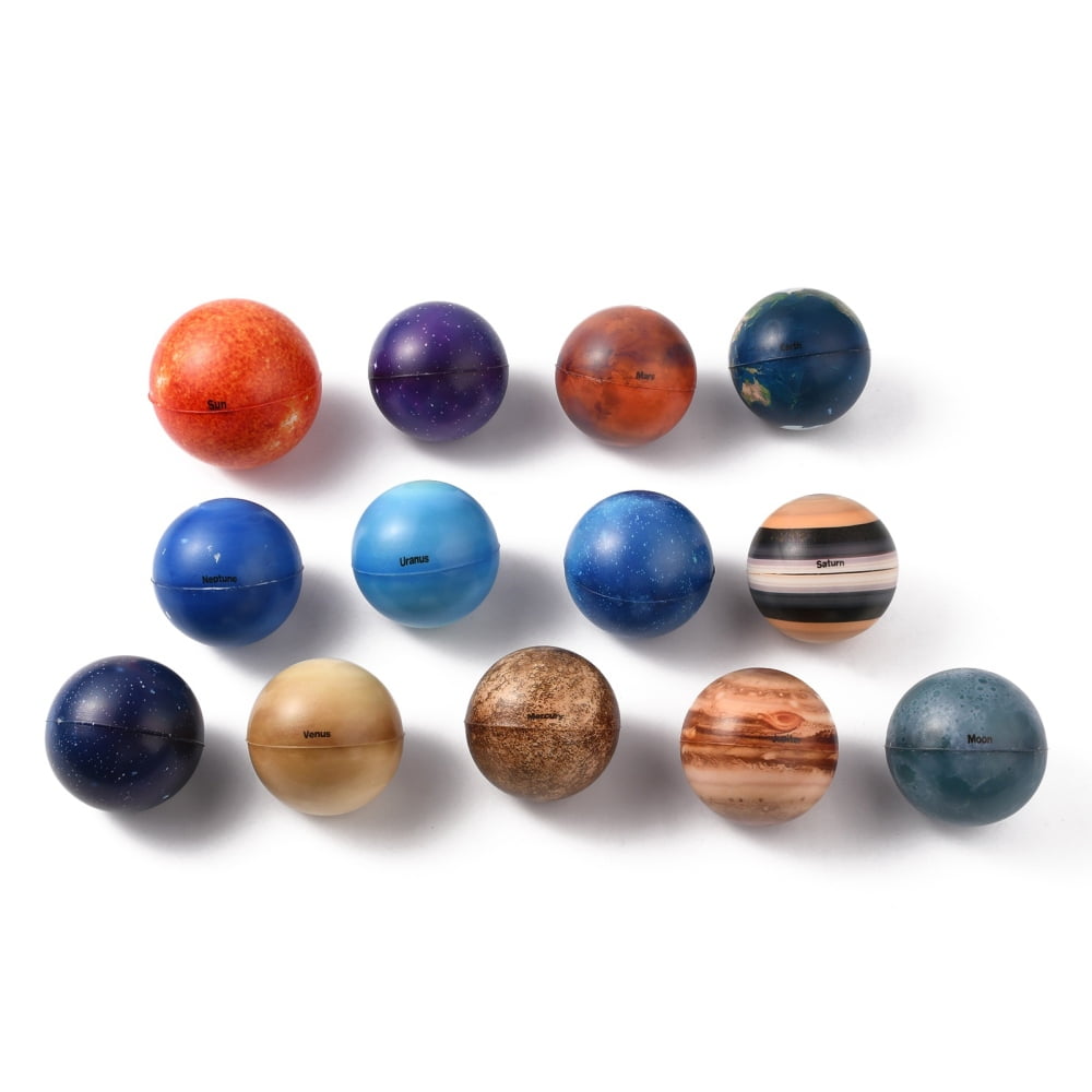 1Set PU Plastic Imitation Solar System Planet Sets Science Learning ...