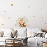 1Set PVC Wall Stickers Wall Decoration Fox 980x390mm 2pcs/set DIY ...