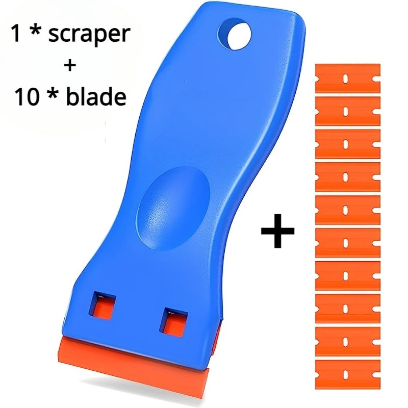 1Set Paint-Safe Plastic Scraper - Car Sticker & Film Remover for Auto ...