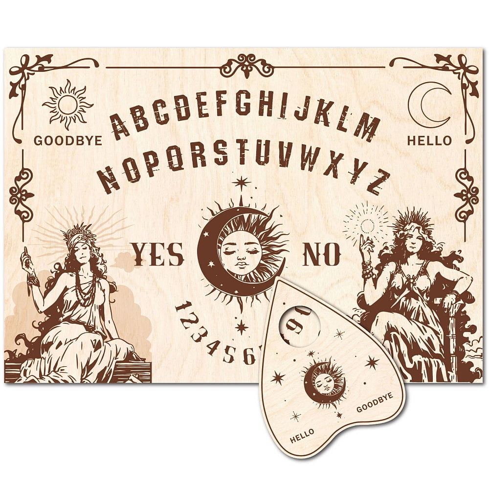 1Set Pendulum Dowsing Divination Board Set Rectangle Talking Board with ...