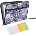 1Set Plastic File Folders with Polyester Label Sheet Document Organizer ...