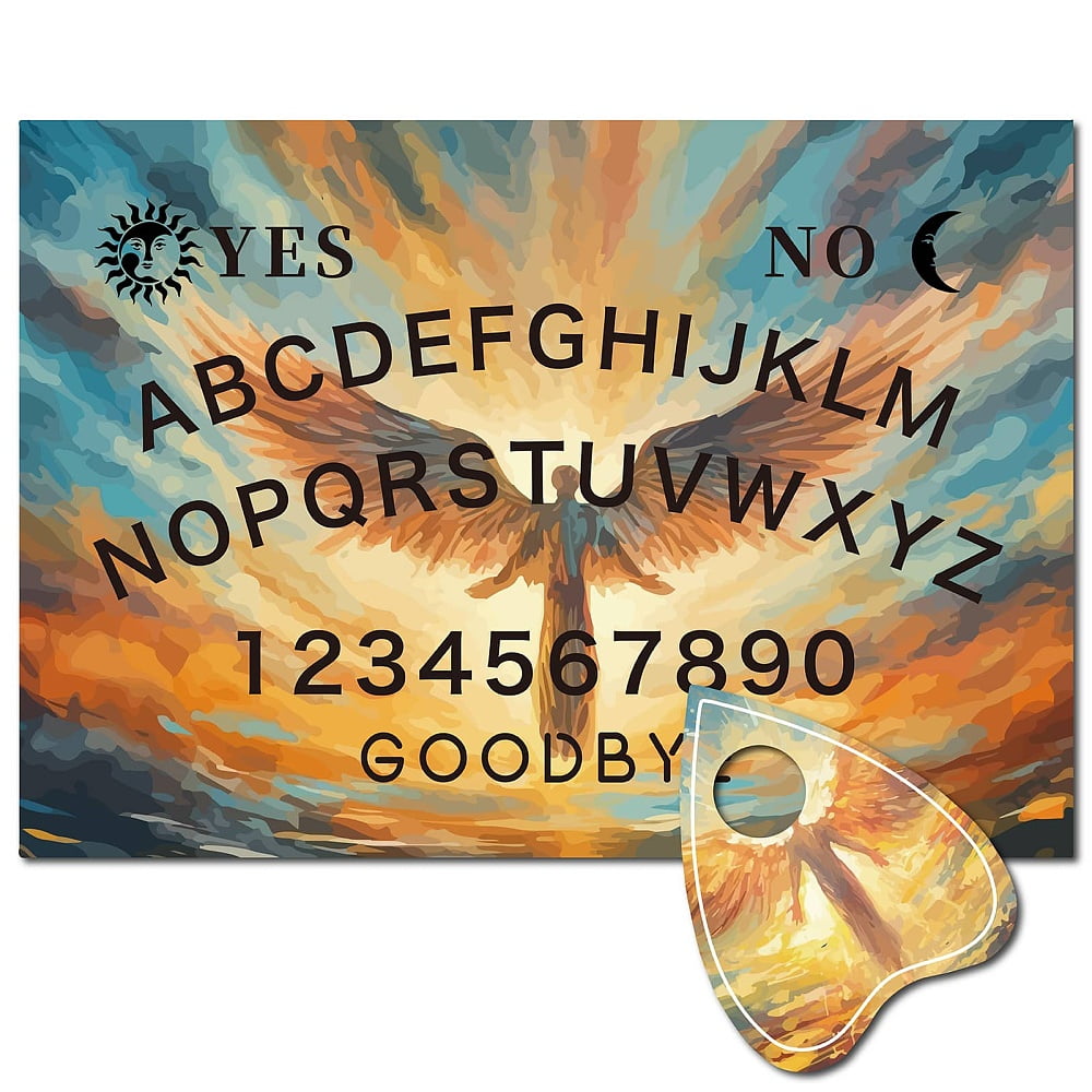 1Set Printed Wood Pendulum Dowsing Divination Board Set Rectangle ...