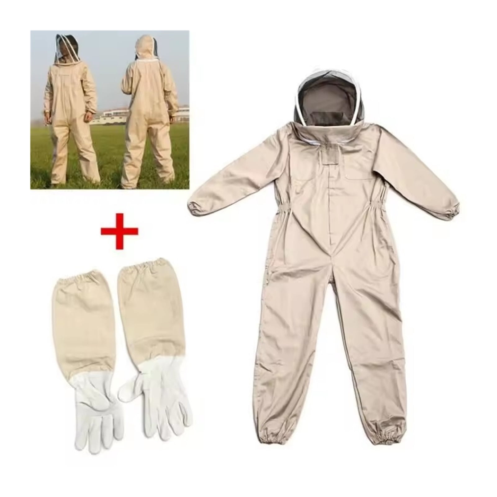 1Set Professional Ventilated Full Body Beekeeping Bee Keeping Suit with ...