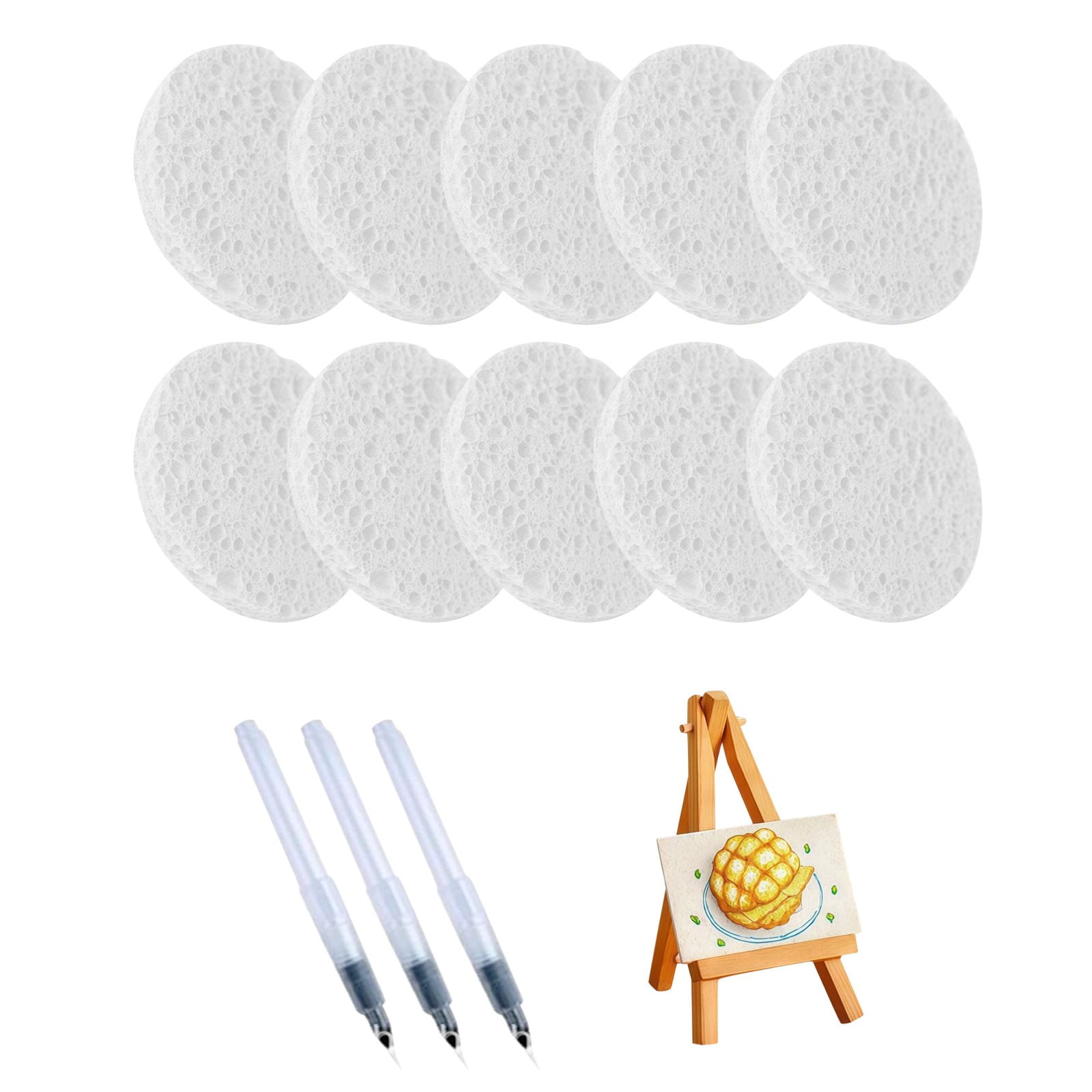 1Set Puffy Paint 3D Drawing Canvas Sponge,Foam Texture Blank Painting ...