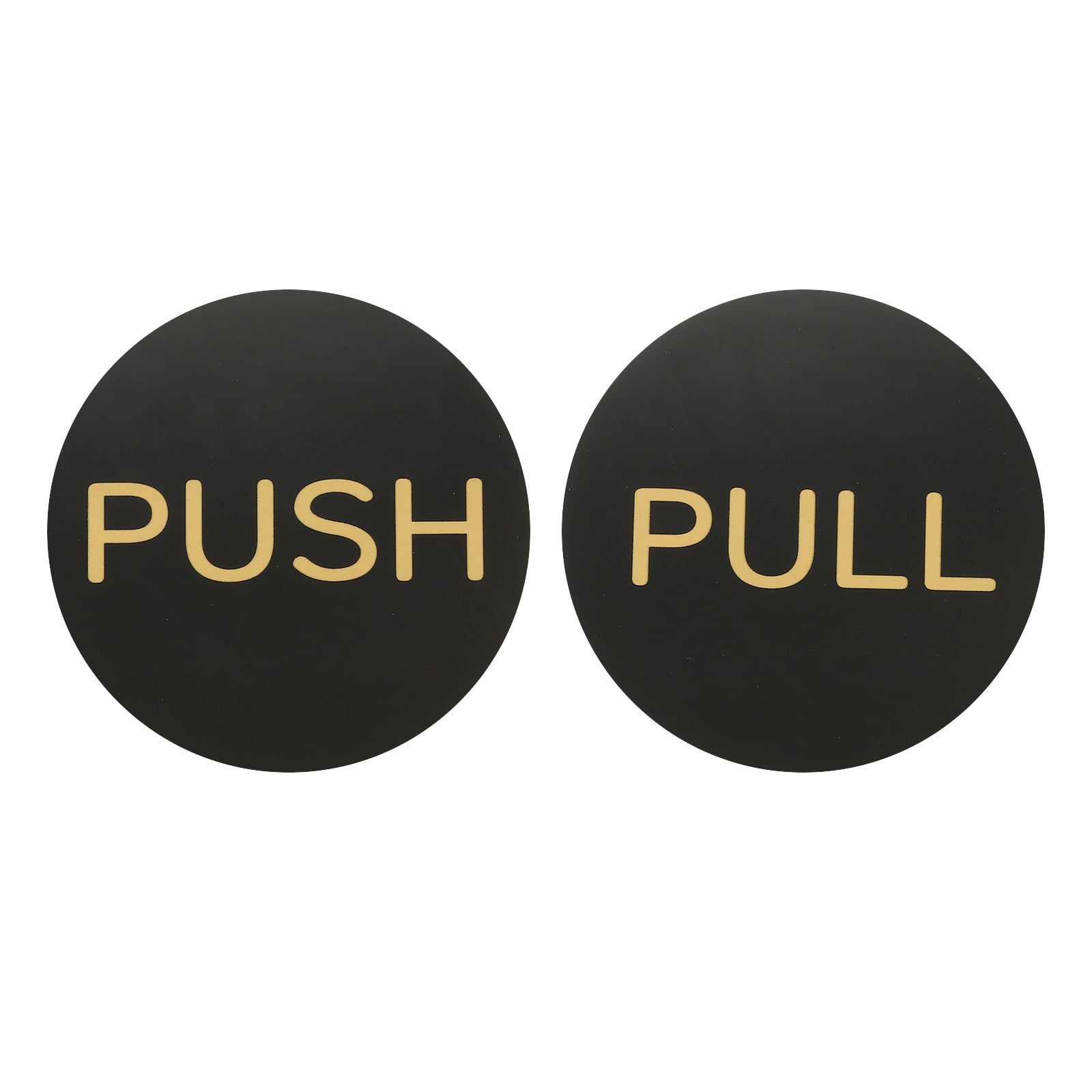 1Set Push Pull Door Stickers, 3in Push and Pull Signs Plate Acrylic ...