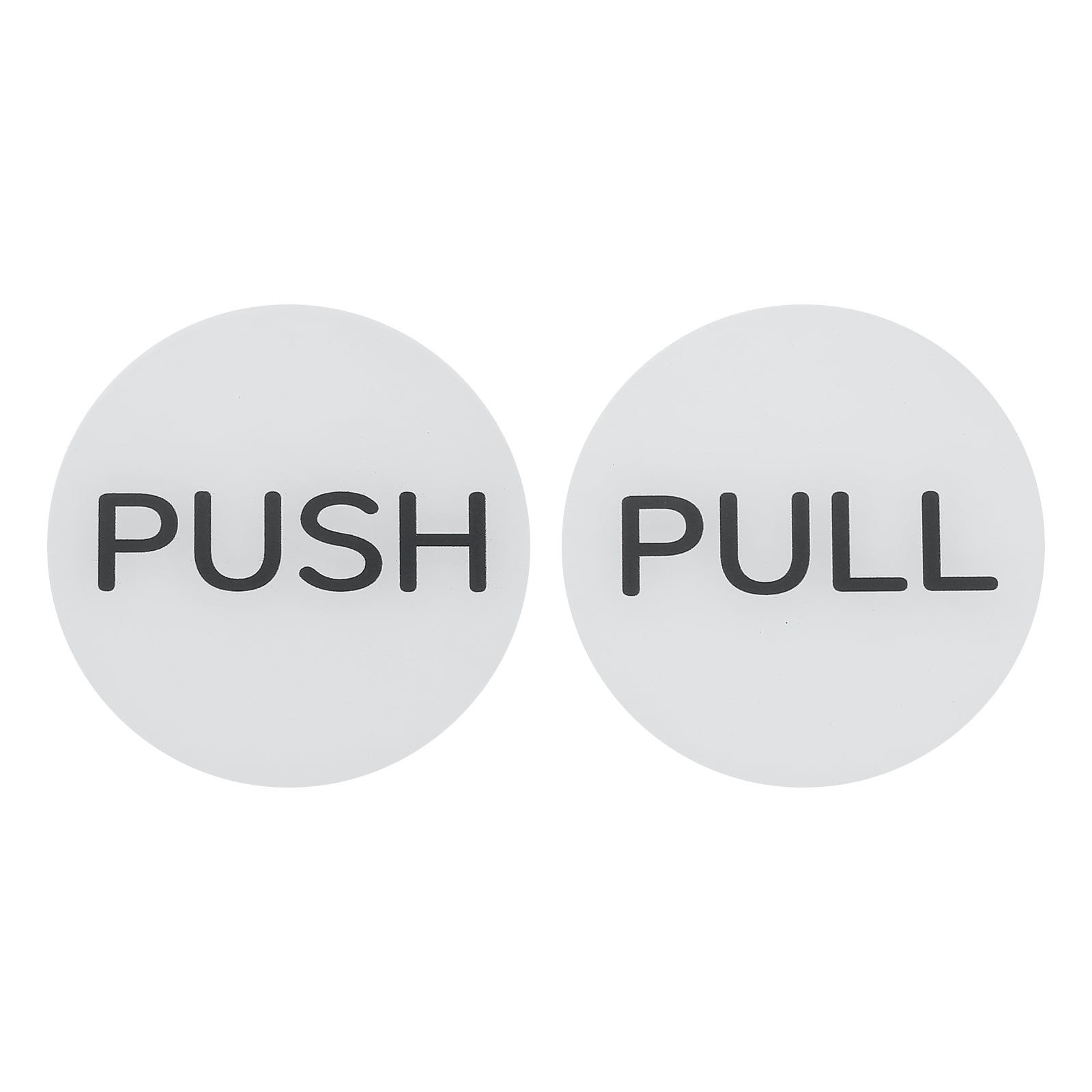 1Set Push Pull Door Stickers, 3in Push and Pull Signs Plate Acrylic ...