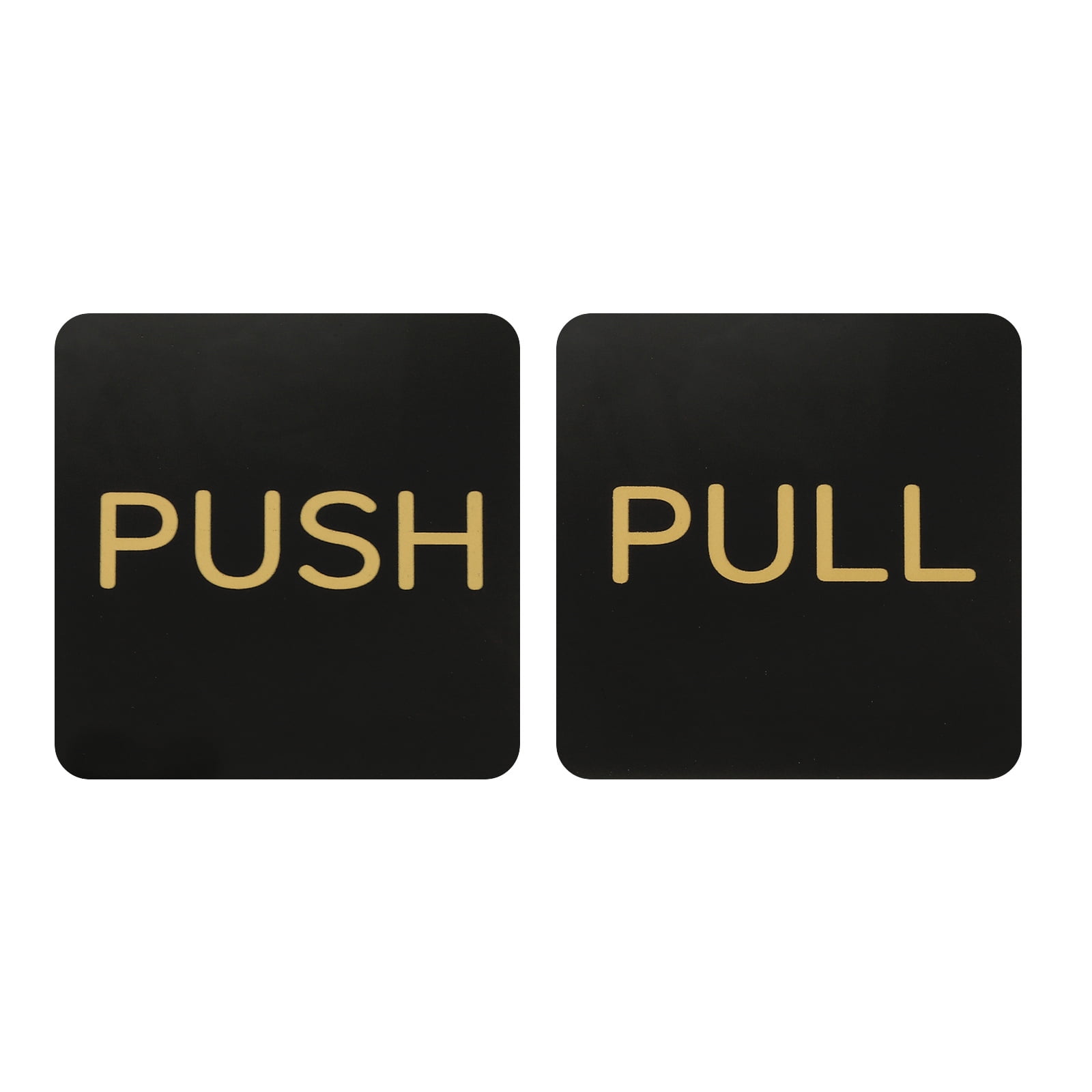 1Set Push Pull Door Stickers, 3in Push and Pull Signs Plate Acrylic ...