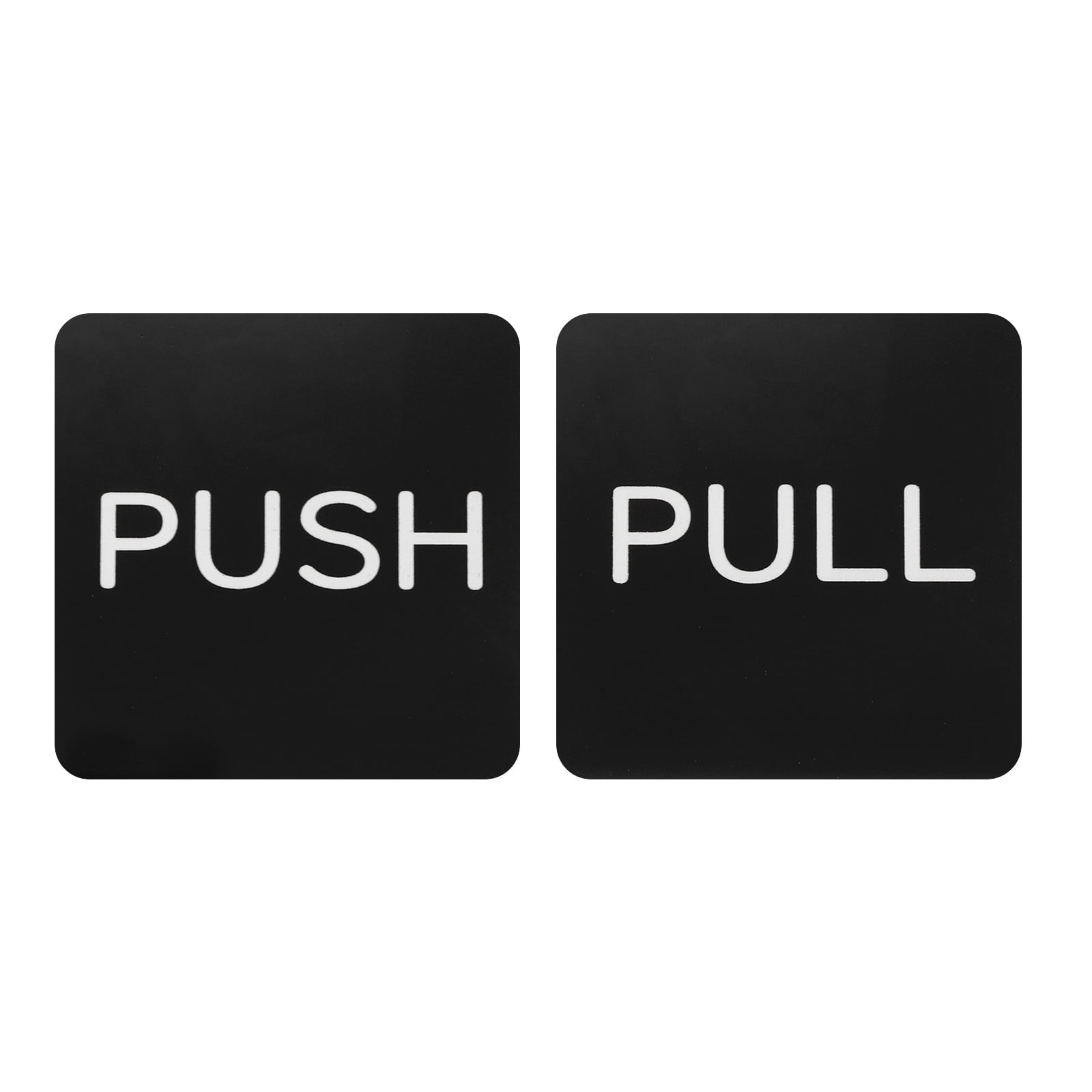1Set Push Pull Door Stickers, 3in Push and Pull Signs Plate Acrylic ...