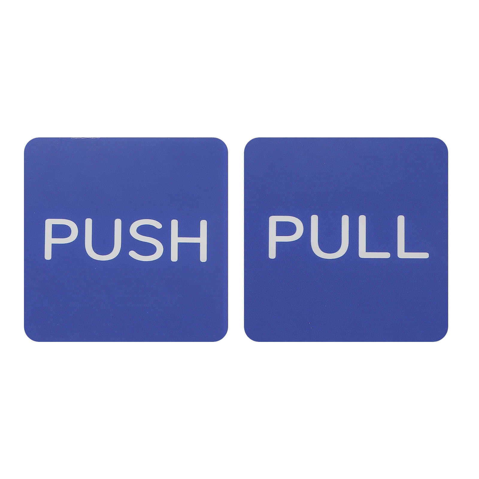 1Set Push Pull Door Stickers, 3in Push and Pull Signs Plate Acrylic ...