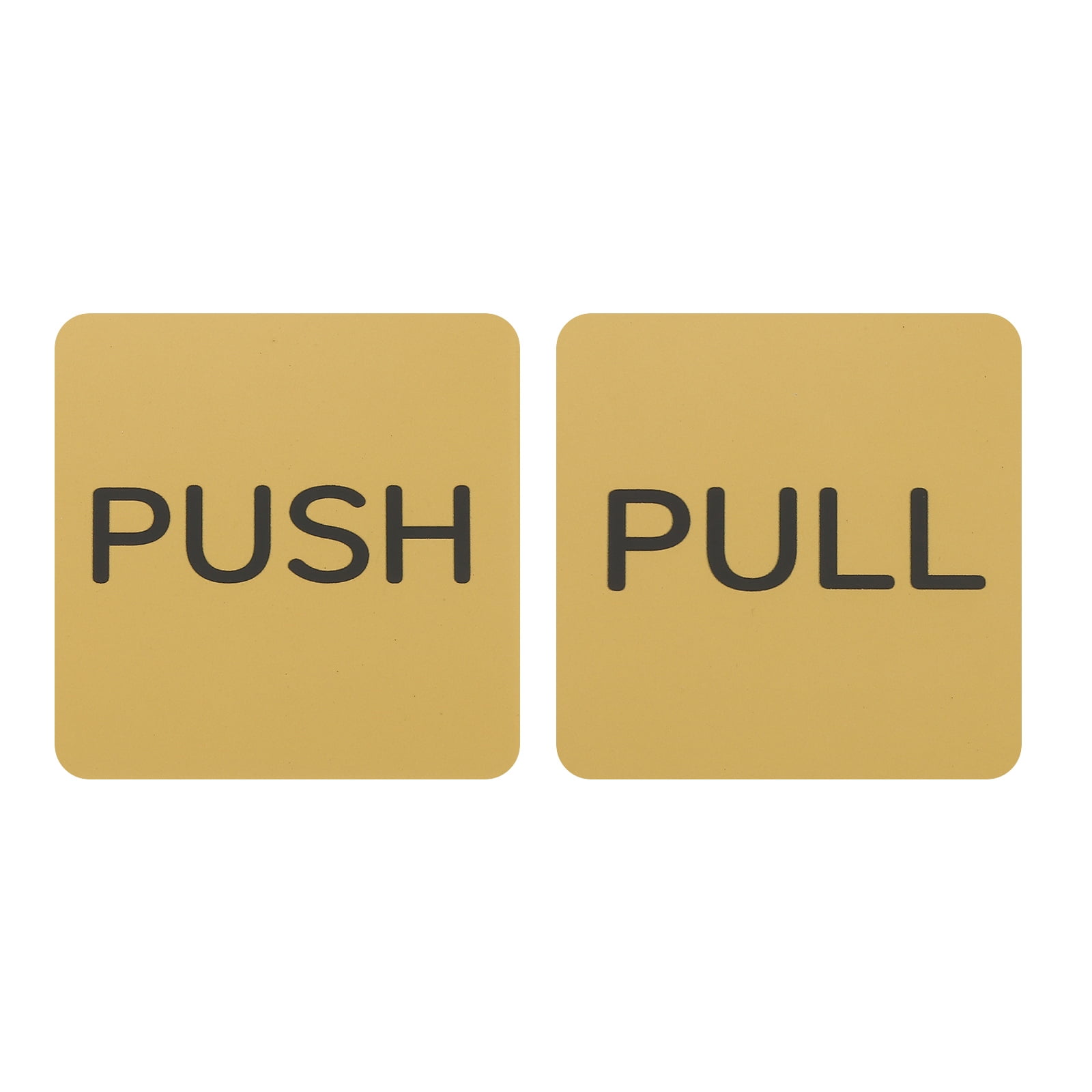 1Set Push Pull Door Stickers, 3in Push and Pull Signs Plate Acrylic ...