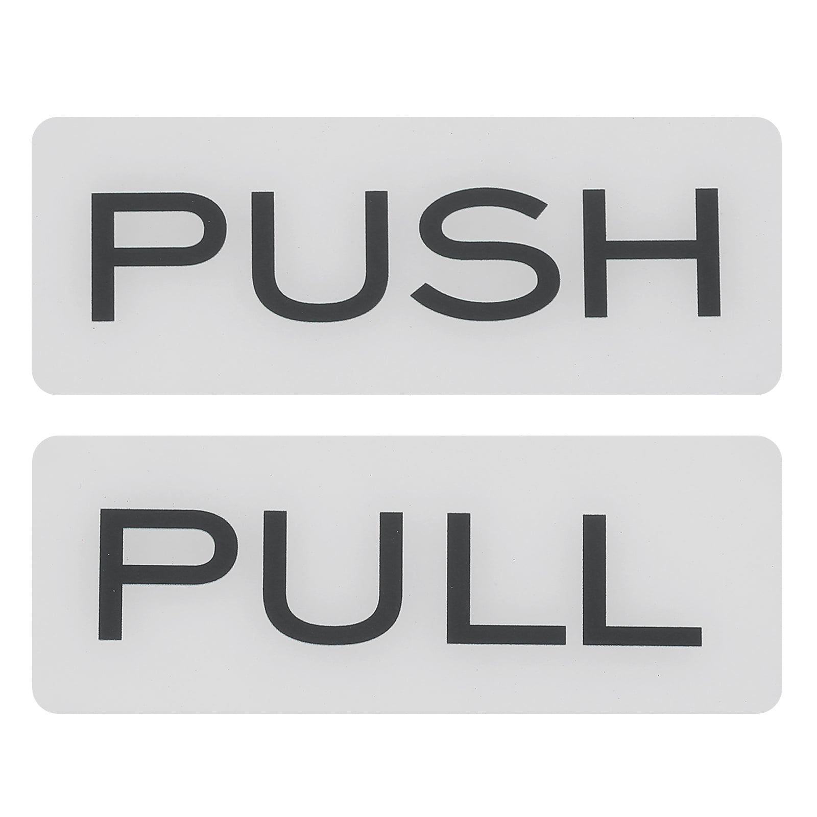 1Set Push Pull Door Stickers, 4.7in Push and Pull Signs Plate Acrylic ...