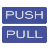 1Set Push Pull Door Stickers, 4.7in Push and Pull Signs Plate Acrylic ...