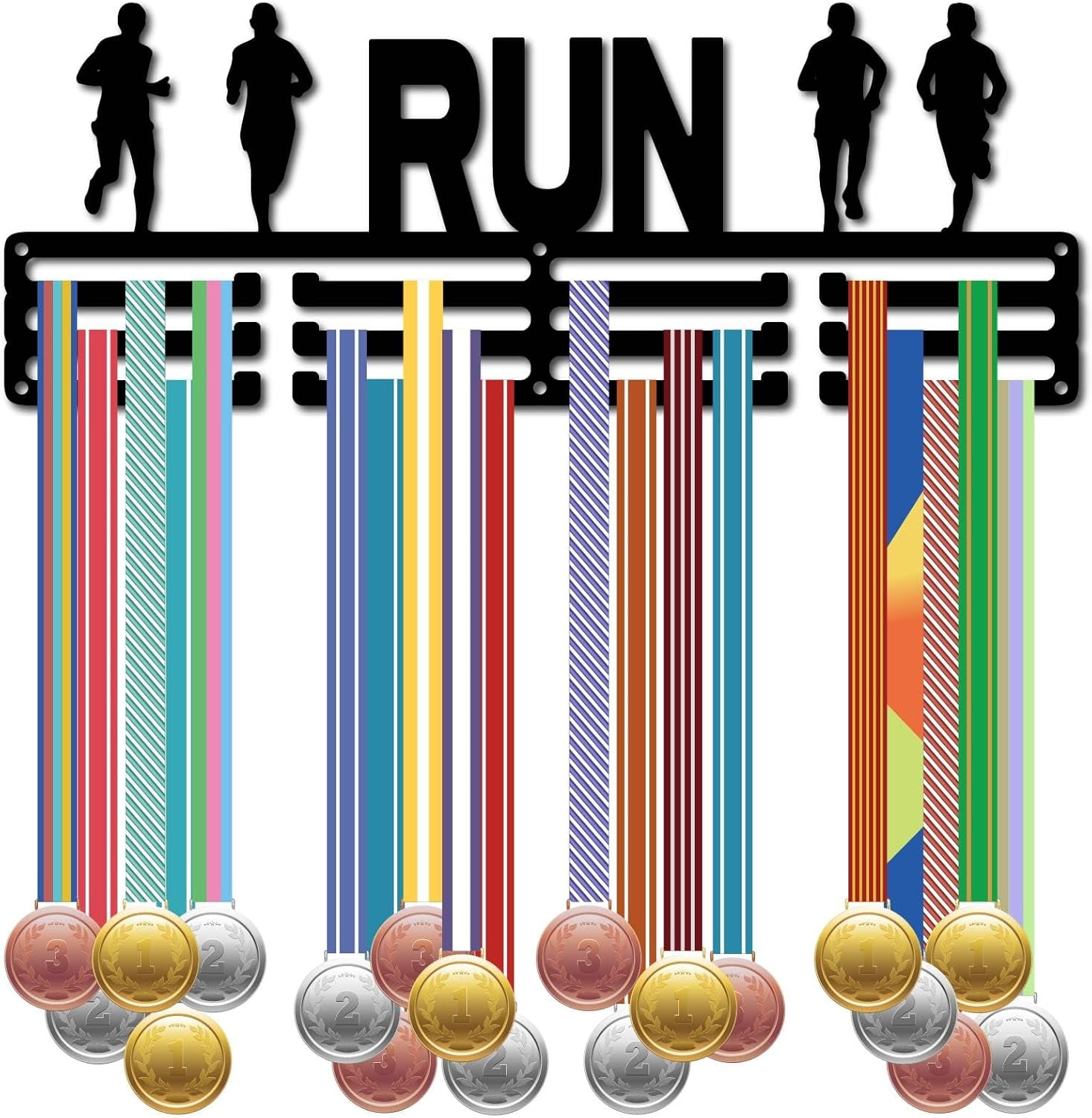 1Set Run Medal Hanger Display Holder Sports Iron Hook Rack Running ...
