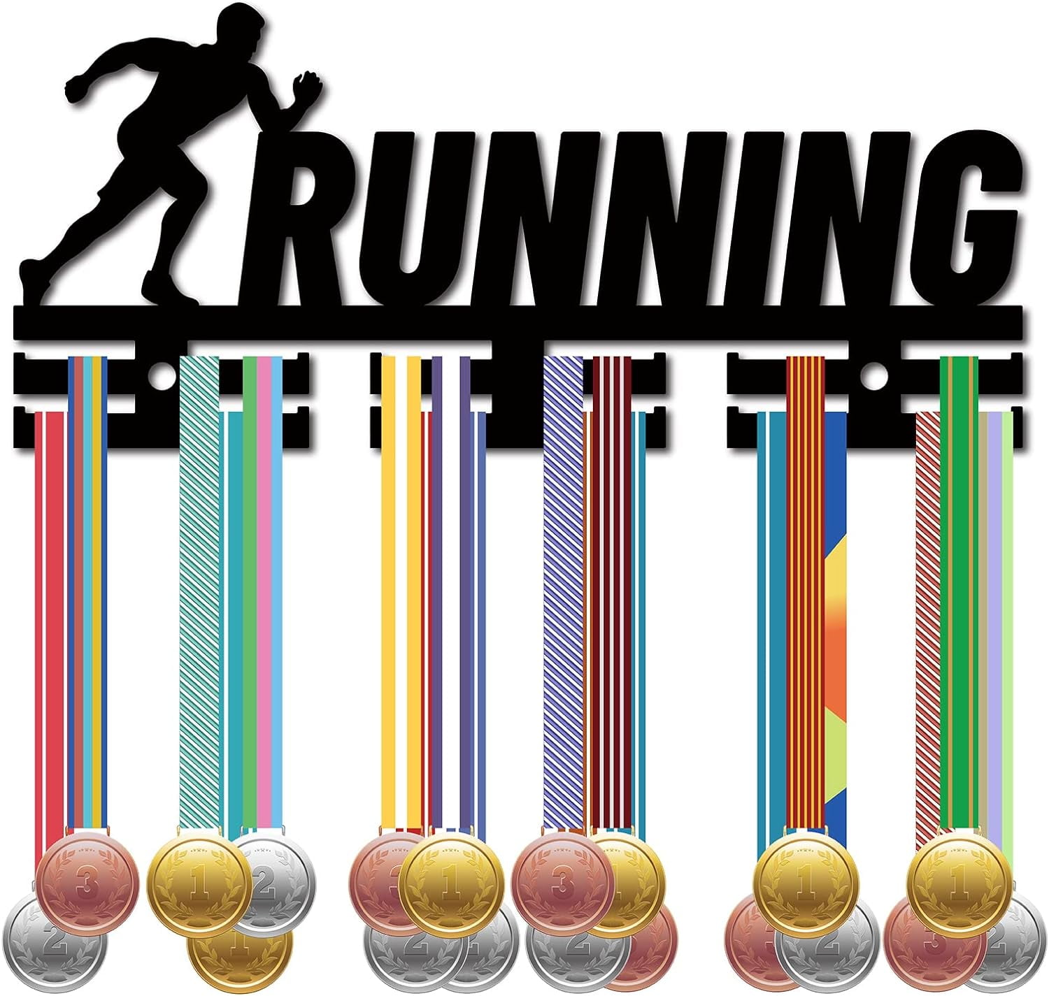 1Set Running Medal Holder Sport Medal Hanger Medal Rack Acrylic Display ...