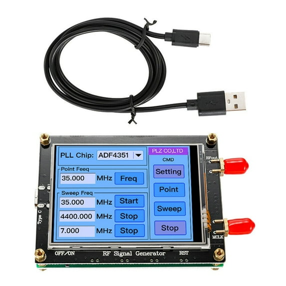 1Set Signal Generator With Usb Cable Touch-Screen Adf4351 35M-4.4G Rf ...