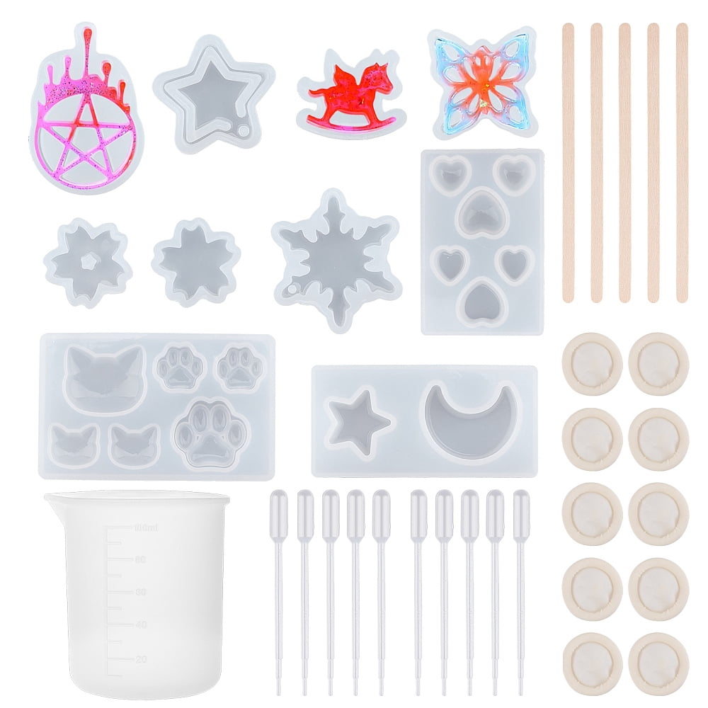 1Set Silicone Molds Making Kits with Silicone Molds & Measuring Cup ...