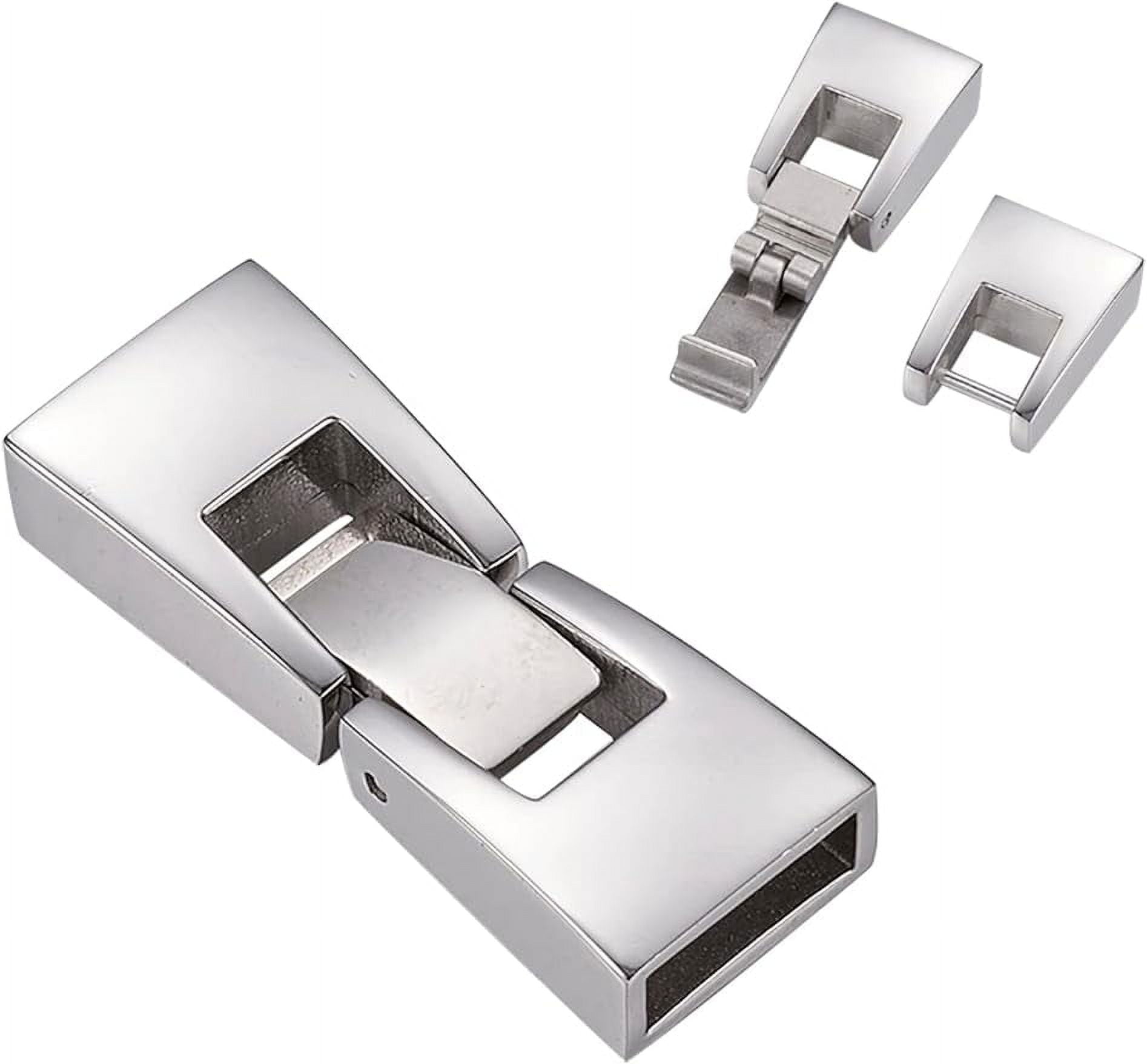 1Set Snap Lock Clasps for Jewelry Making 304 Stainless Steel Bracelet ...