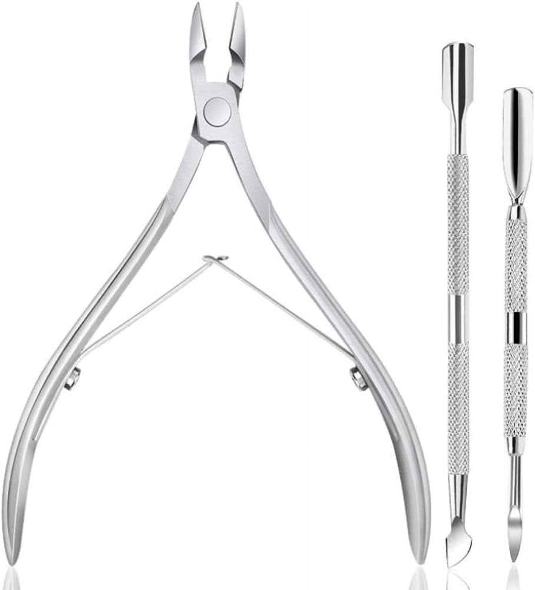 1Set Stainless Steel Durable Double Spring Nail Trimmer, Dead Skin ...