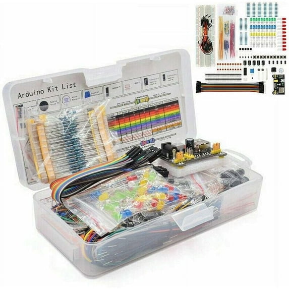 1Set Starter Kit For Electronic Components Breadboard D Buzzer Resistor ...