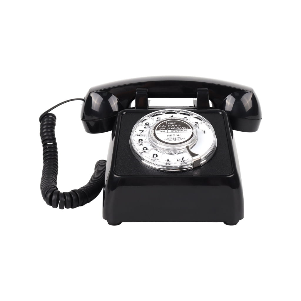 1Set Strong ABS Plastic and Metal Rotary Wheel Landlines Telephone and ...