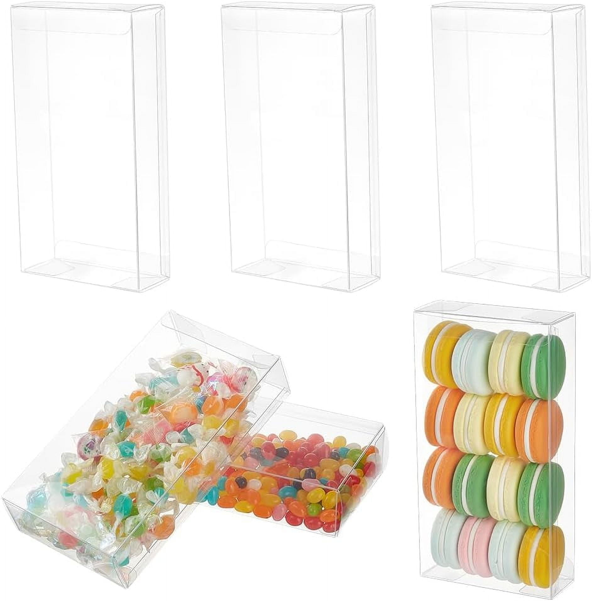1Set Transparent PVC Rectangle Favor Box Candy Treat Gift Box for ...