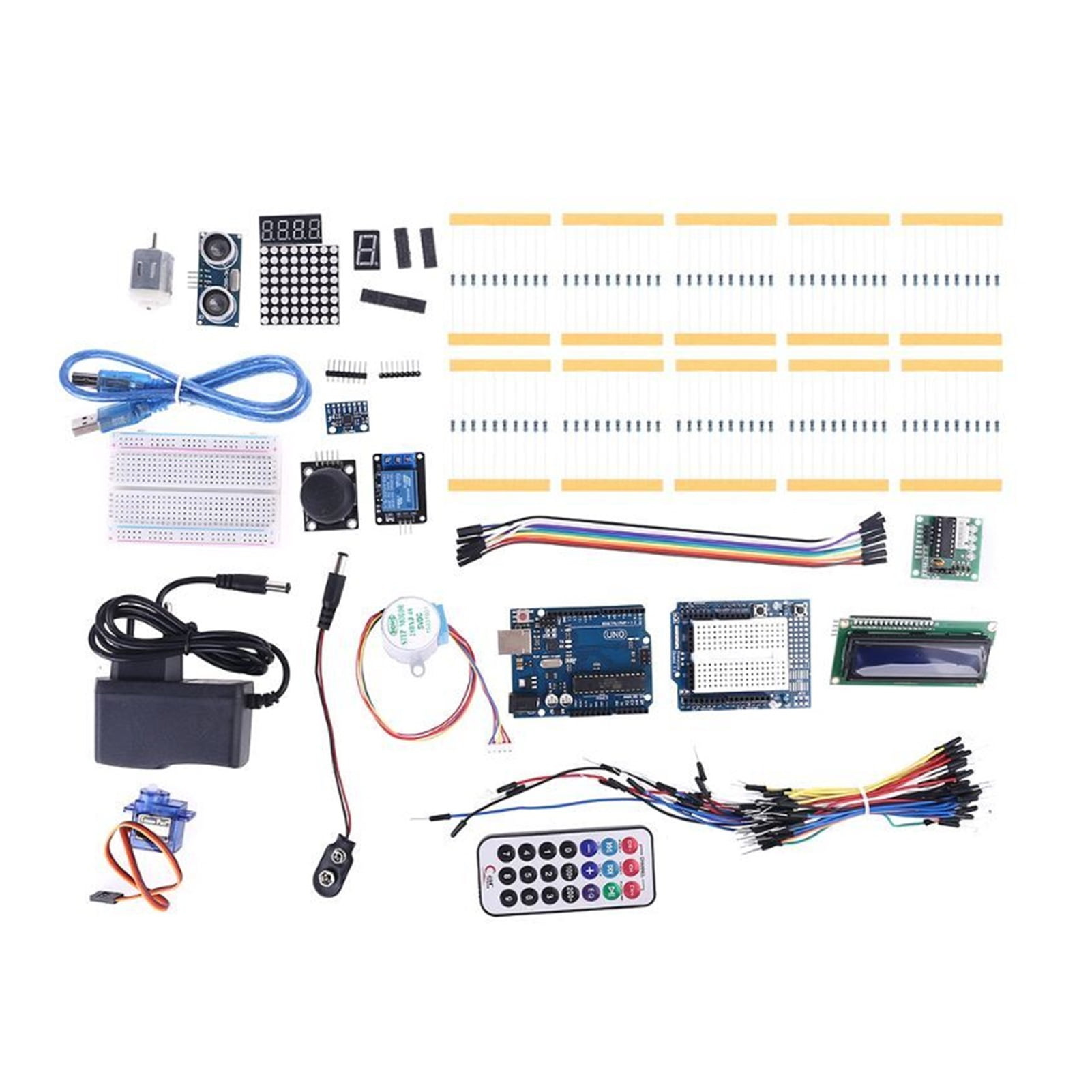 1Set Ultimate Starter Kit Ultrasonic Sensor LCD1602 Screen Fit For Mega2560 With Plastic Box ...