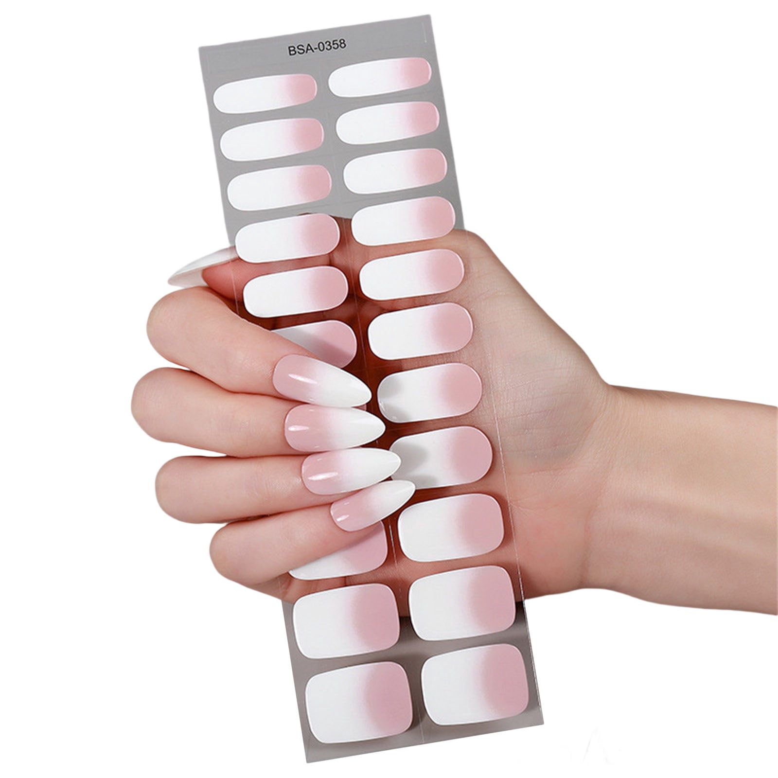 1Set Variety of French Gels Nails Art Stickers Multiple Patterns and ...