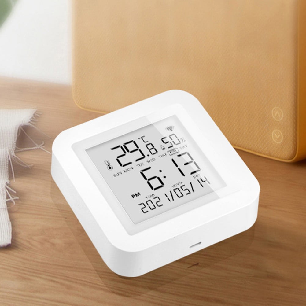 1Set Wifi Thermometer with Usb Cable for Tuya Smart Wifi Thermometer ...