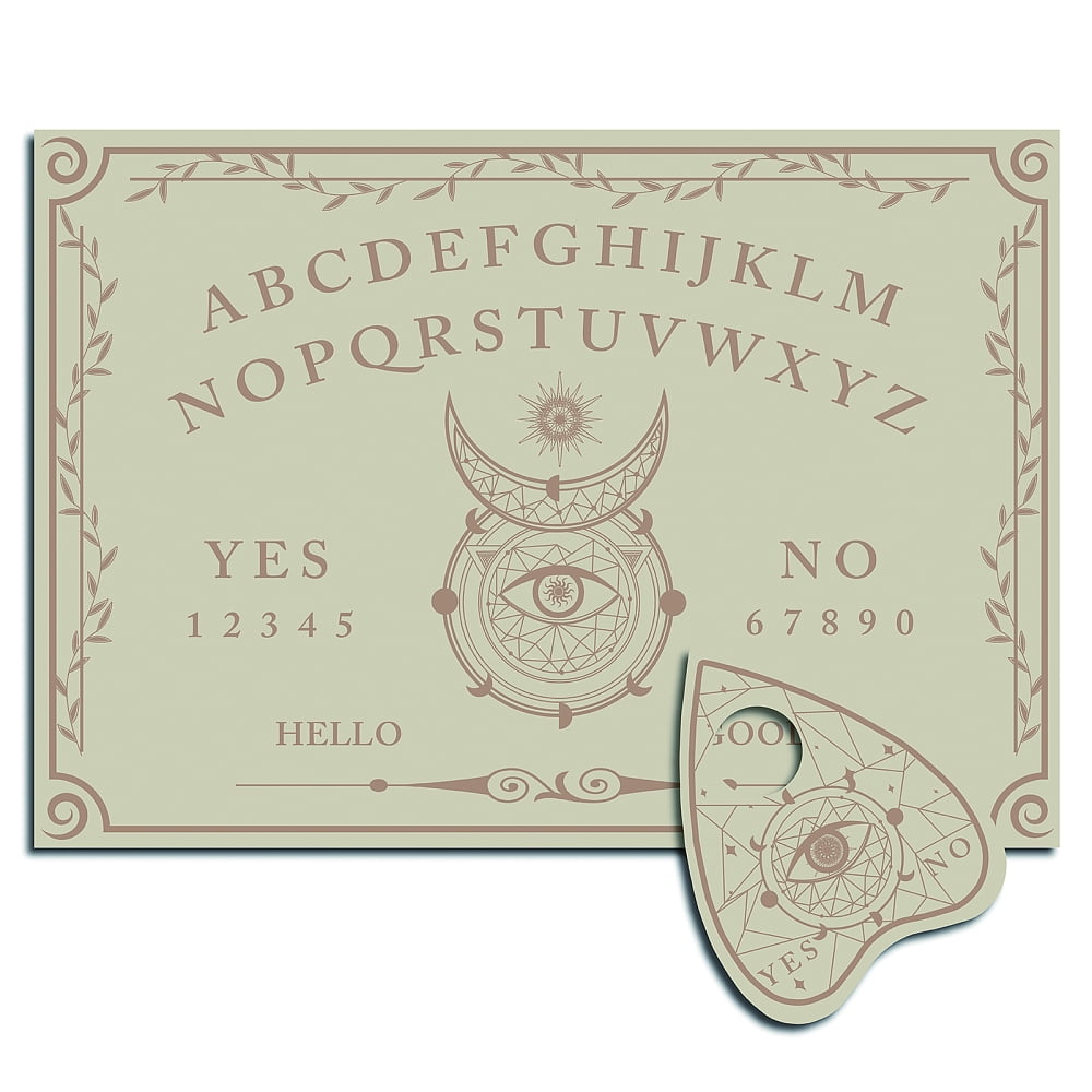 1Set Wood Spirit Board Pendulum Board Wooden Talking Ouija Boards with ...