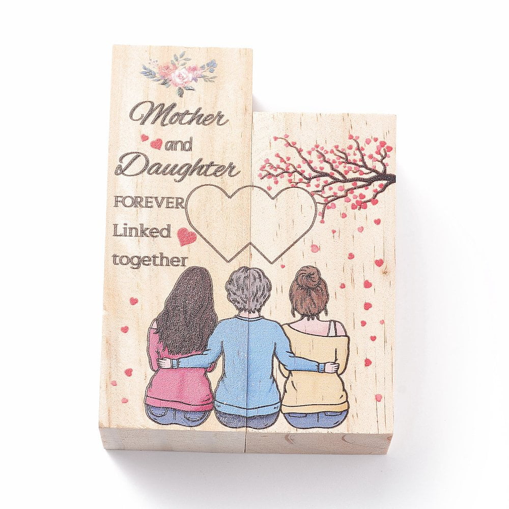 1Set Wooden Candle Holder Display Decorations Rectangle with Word ...