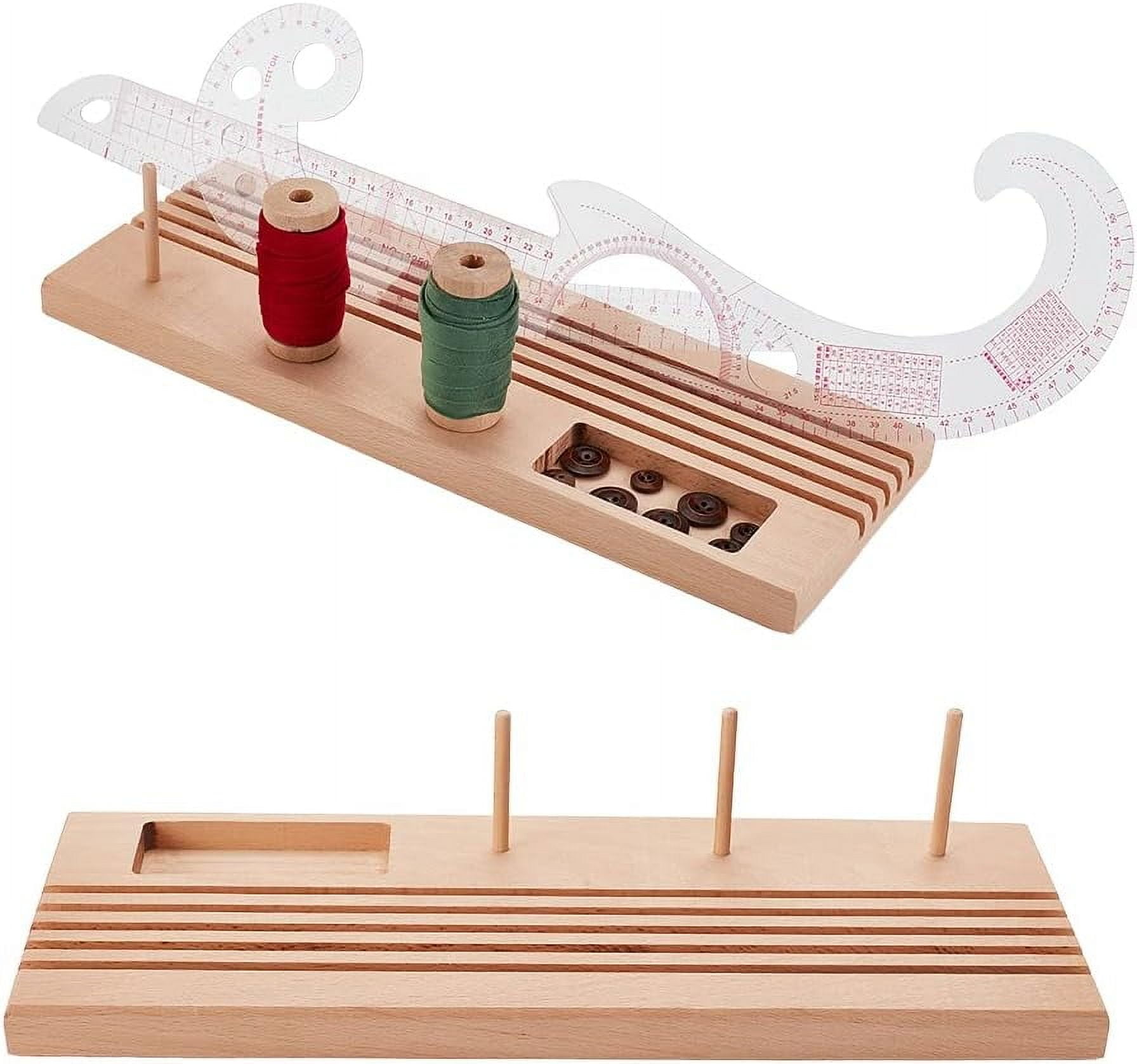 1Set Wooden Ruler Rack Quilting Ruler Holder Wooden Quilting Grid ...