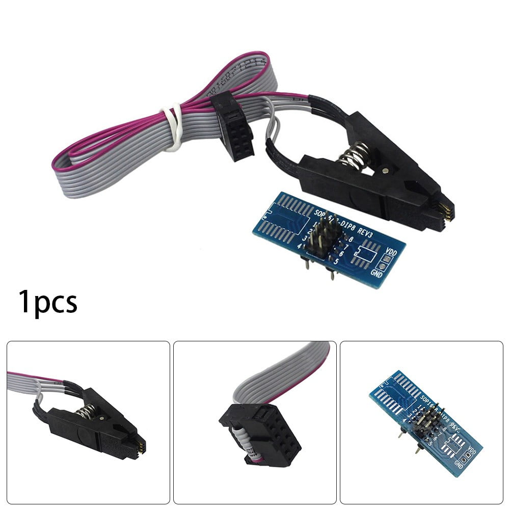 1Sets CH341A SOP8 to DIP8 Test Burning Cclip SOIC8 SOP8 Chip IC Adapter ...