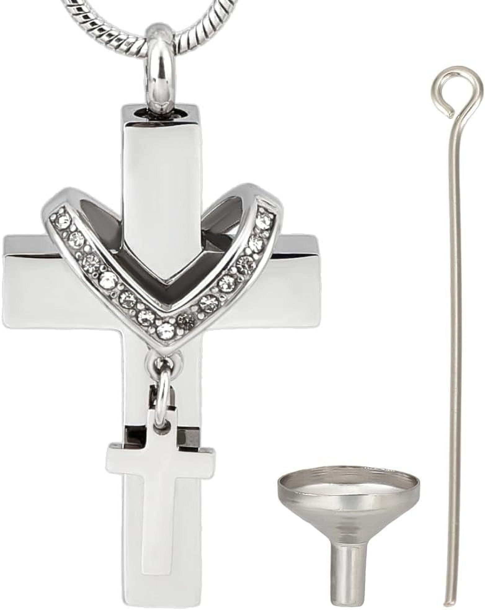1Sets Cremation Urn Necklace for Ashes Keepsake Cremation Jewelry Mini ...