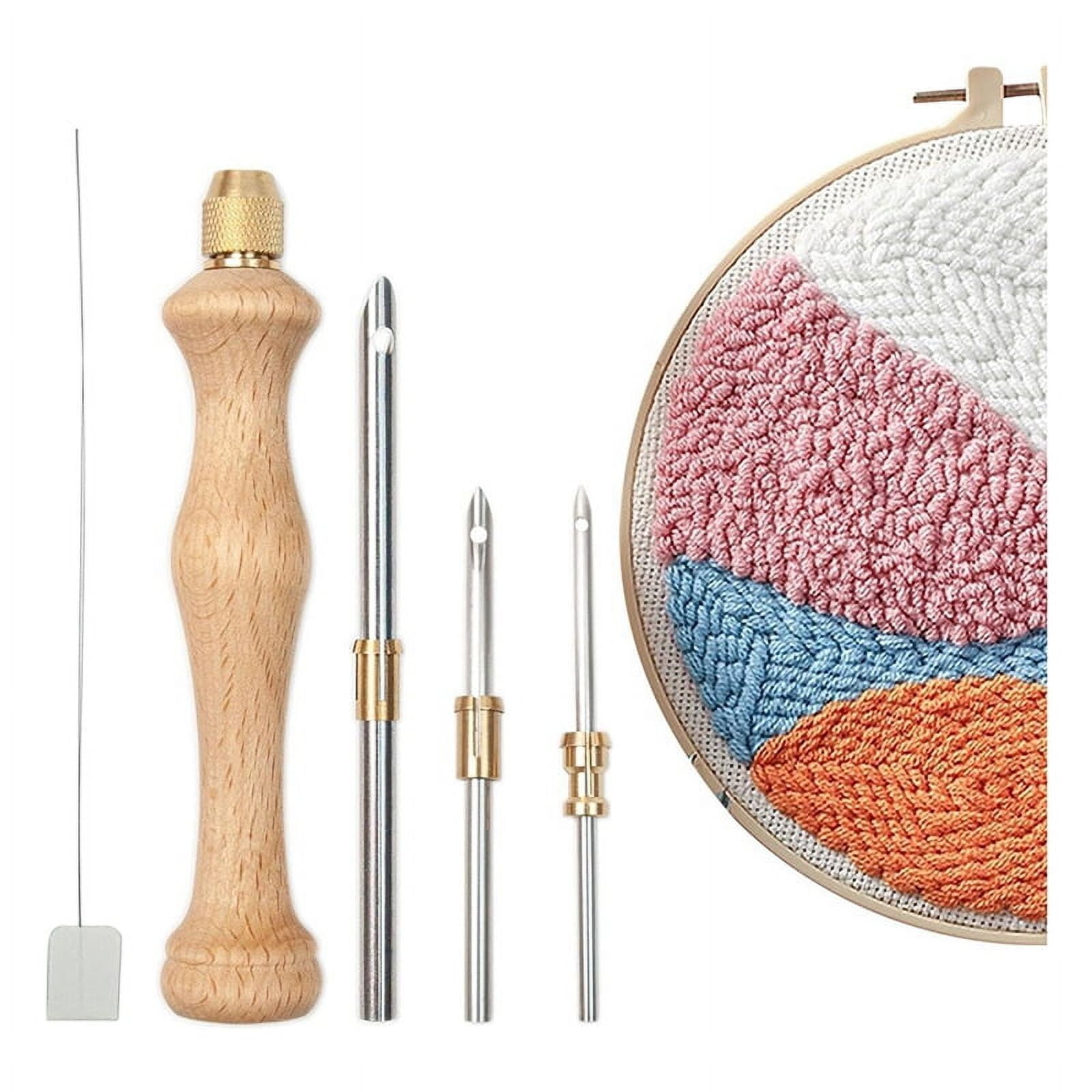 1Sets Punch Needle Needle Punch Tool,Rug Punch Needle with Simple to ...