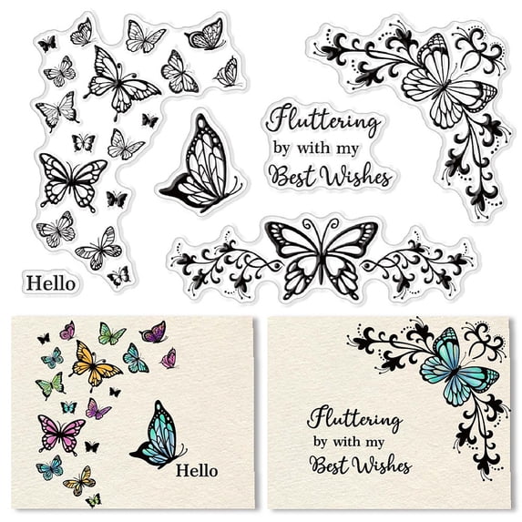 1Sheet PVC Plastic Stamps for DIY Scrapbooking Photo Album Decorative ...
