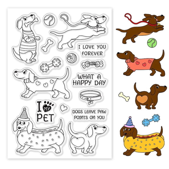 1Sheet PVC Plastic Stamps for DIY Scrapbooking Photo Album Decorative ...