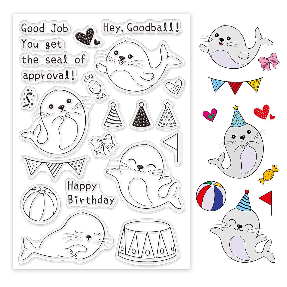 1Sheet PVC Plastic Stamps for DIY Scrapbooking Photo Album Decorative ...