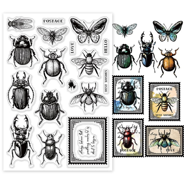 1Sheet PVC Plastic Stamps for DIY Scrapbooking oto Album Decorative ...