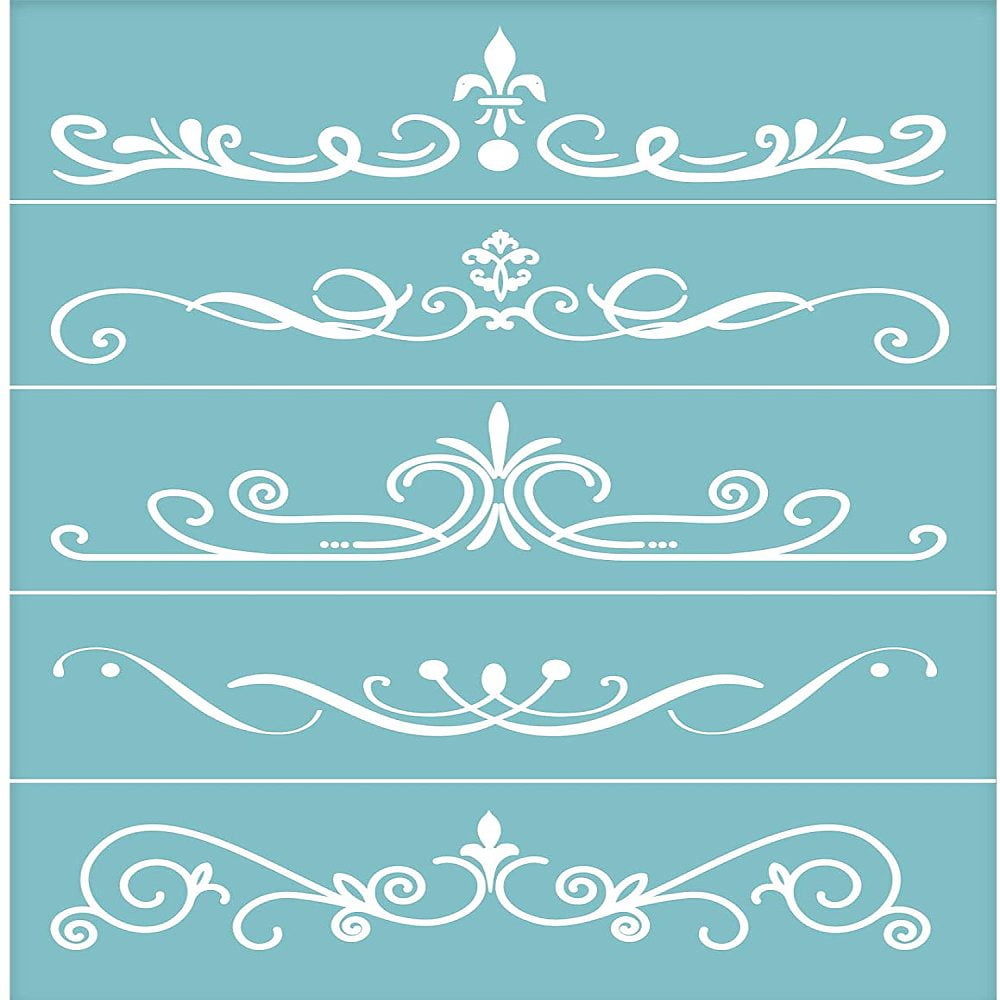 1Sheet Self-Adhesive Silk Screen Printing Stencil Reusable Pattern ...