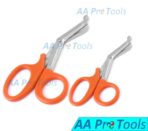 1St Aid Orange Utility Scissors 5.5" & 7.25" Multi-Purpose Diy Ems ...