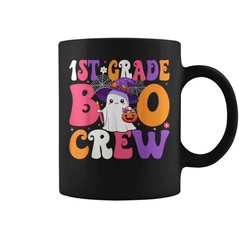 1St Grade Boo Crew Halloween First Grade Halloween Teacher Coffee Mugs ...