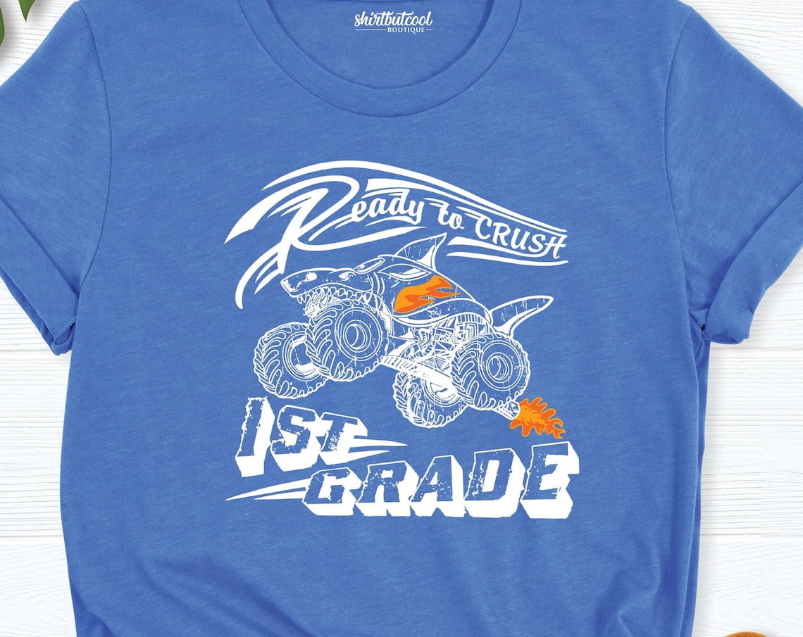 1St Grade Boy Shirt, Ready To Crush First Grade Shirt, First Day Of ...