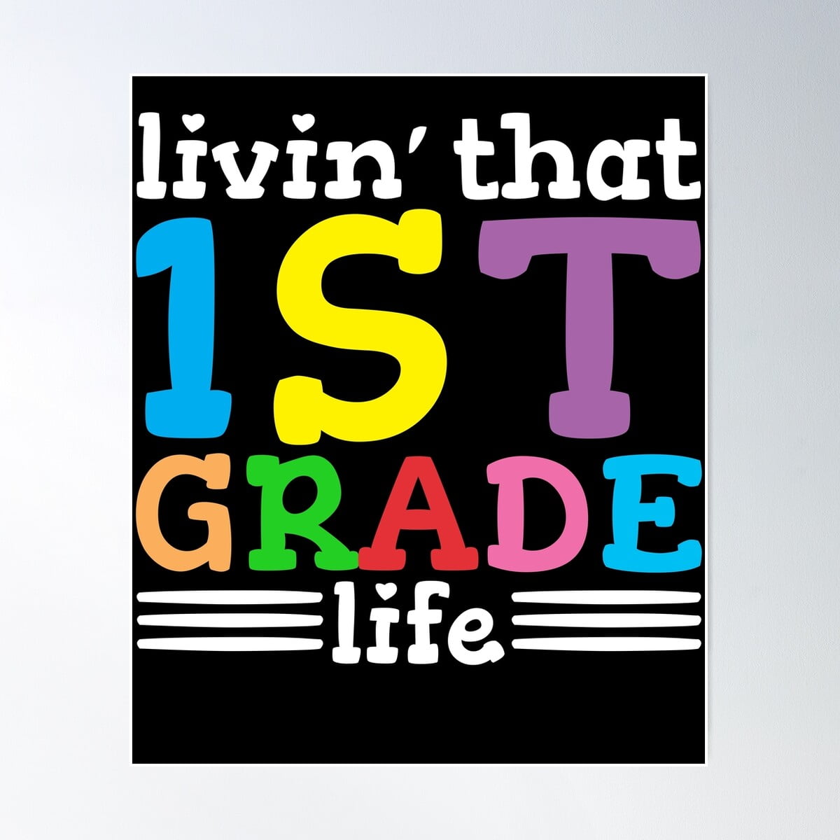 1St Grade Poster Wall Art, Modern Wall Decor For Living Room Bedroom ...