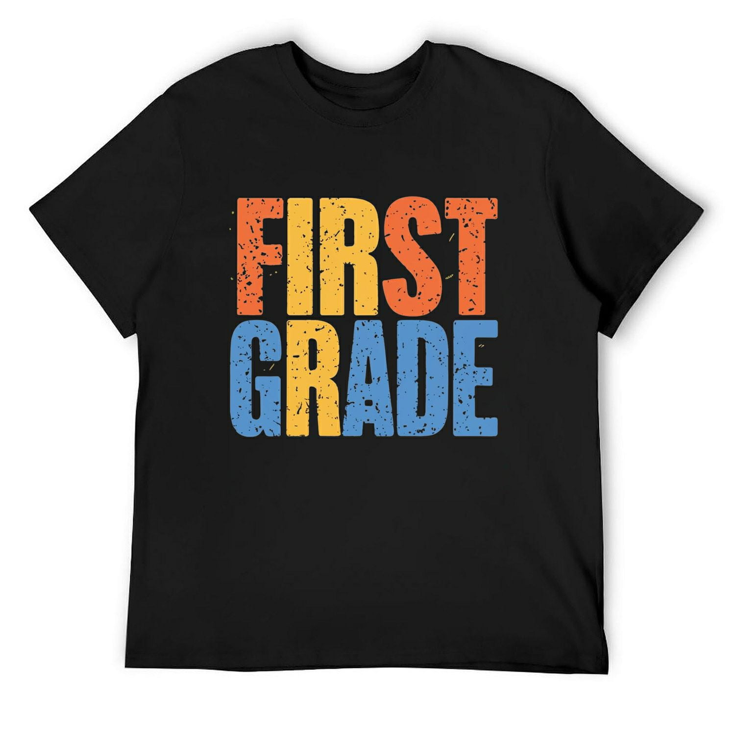 1St Grade Rainbow Sun First Day Of School Teacher Girls Crew Neck Mens ...