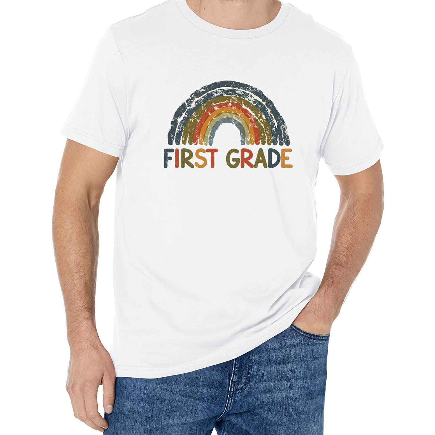 1St Grade Rainbow Sun First Day Of School Teacher Rainbow Lover Gift ...