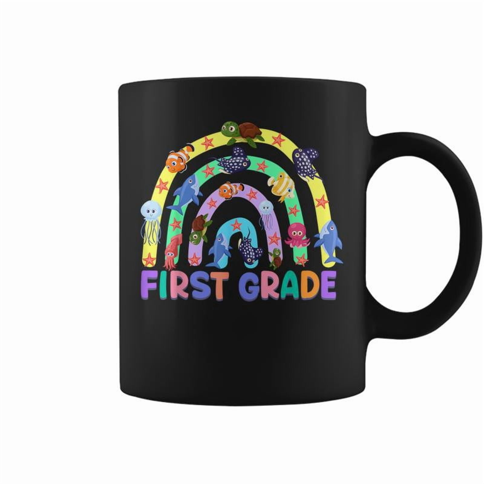 1St Grade Teacher Rainbow Ocean Animal First Grade Coffee Mu - Walmart.com