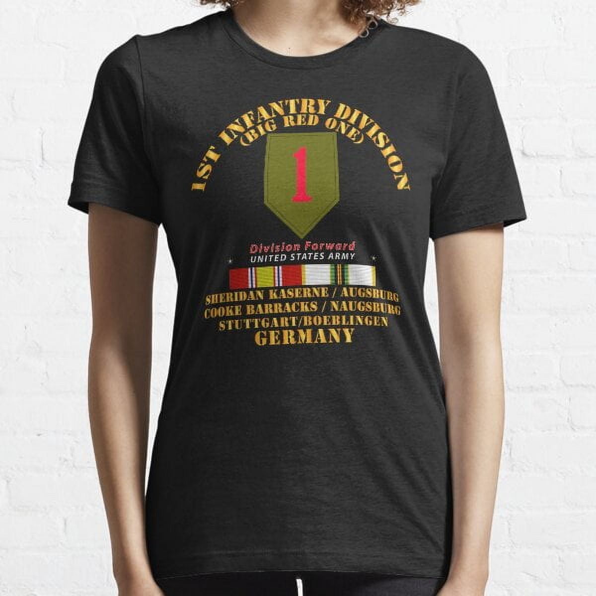 1St Infantry Division Forward Germany W Cold War Svc Essential T-shirt ...