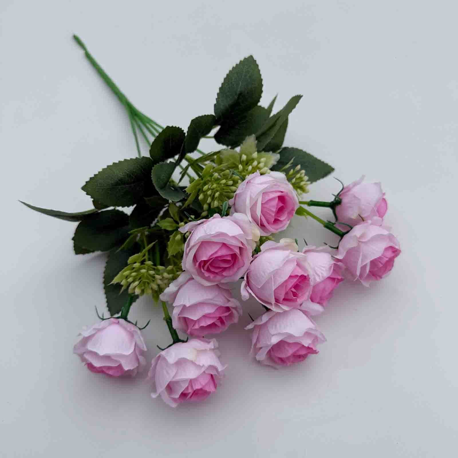 1Stem Artificial Pearl Rose Household Imitation Home Decor Flowers For ...
