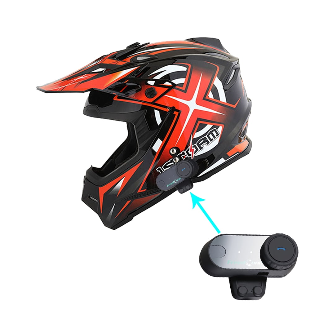 1Storm Adult Motocross Helmet BMX MX ATV Dirt Bike Helmet Racing Style ...
