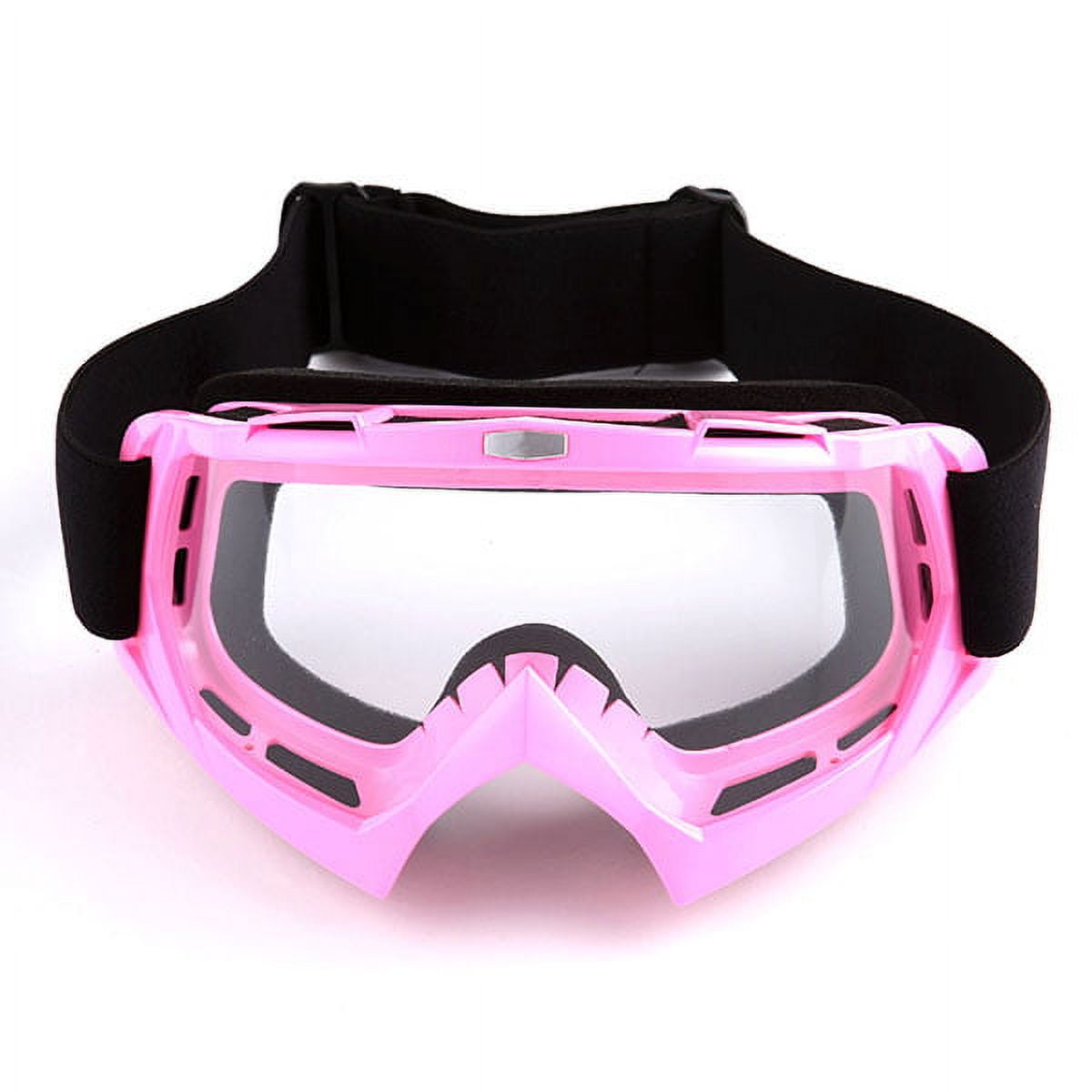 1Storm Motocross ATV Dirt Bike MX BMX Goggle GK_Arrow Pink, Clear Lens ...